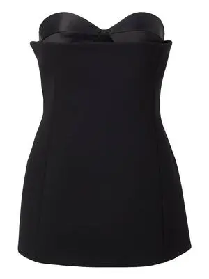 Khaite Ayla Crêpe Corset - Black