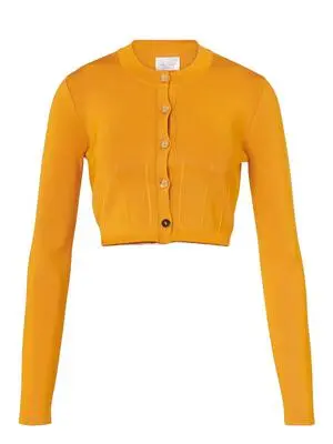 Galvan Atalanta Cropped Cardigan - Orange