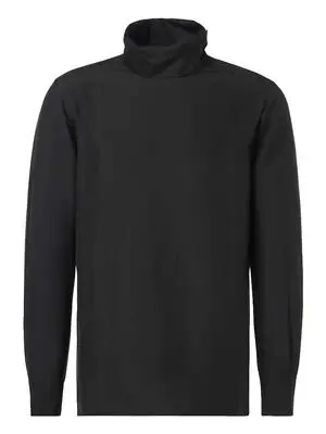 TOM FORD Silk Turtleneck Top - Black