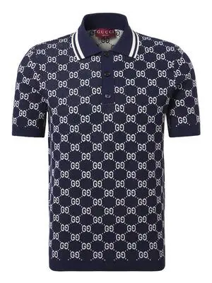 Gucci Cotton Polo Shirt - Blue