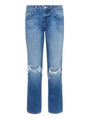 L'Agence Nevia Low-rise Straight Jeans - Woodrow Dest