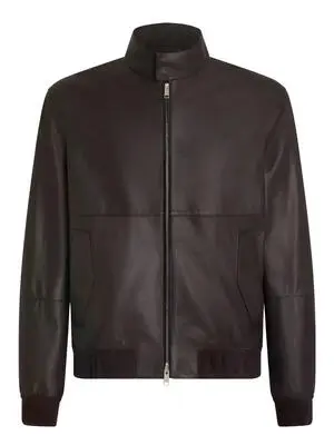ZEGNA Zegna Leather Bomber Jacket
