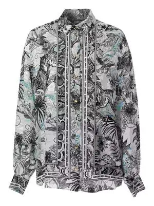Just Cavalli Floral-print Shirt - White