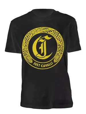 Just Cavalli Just Cavalli Logo-Print T-Shirt Black