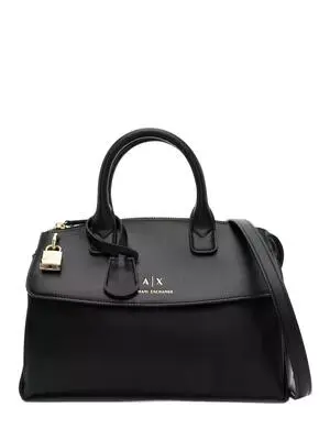 Armani Exchange Logo-debossed Tote Bag - Black