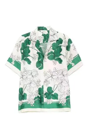 P.a.r.o.s.h Serenella Floral Print Shirt - Green