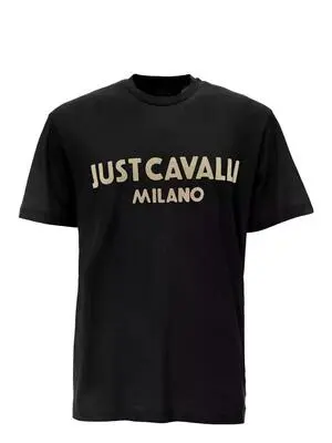Just Cavalli Logo-print T-shirt - Black