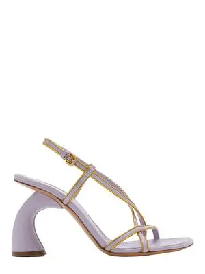 Dries Van Noten Leather Sandals - Purple