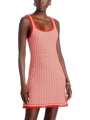 Guest In Residence Tank Dress - True Red Cream