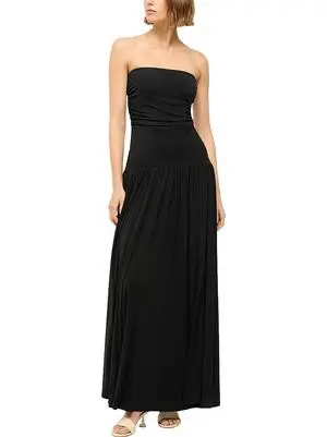 Staud Mariana Strapless Dress - Black