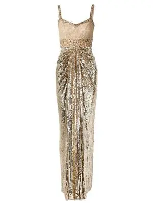 Jenny Packham Only You Embellished Tulle Gown - Gold