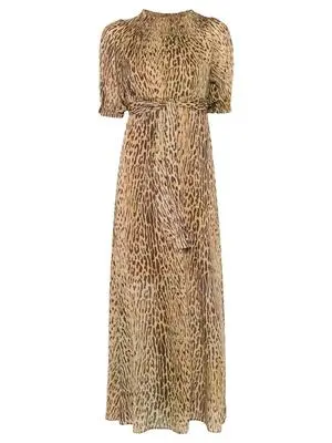 Liu Jo Leopard-print Maxi Dress - Neutrals