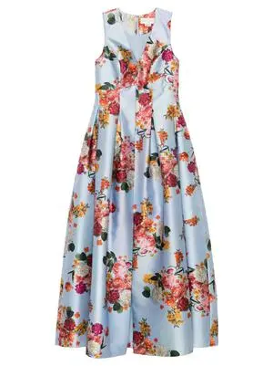 Sachin & Babi Brooke Floral Gown - Blue