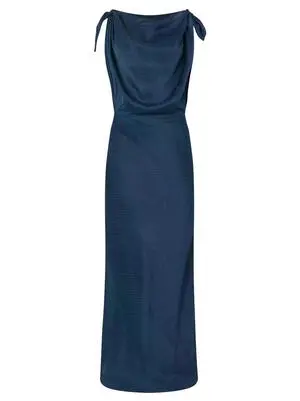 Roberto Cavalli Silk Midi Dress - Blue