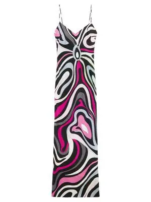 Emilio Pucci Marmo-print Dress - Black