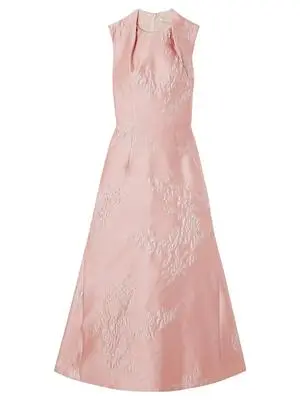 EMILIA WICKSTEAD Kissa Jacquard Midi Dress - Pink