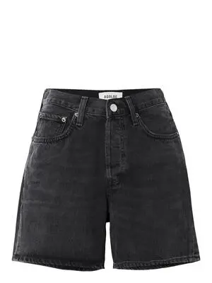 AGOLDE V-waist Denim Shorts - Black