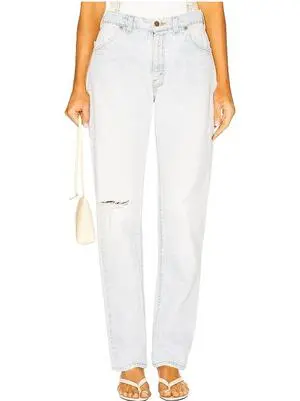 ALIGRACE Vintage Classic Relaxed Long Jeans - Blue