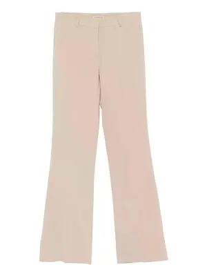 Alberto Biani Crepe Trousers - Neutrals