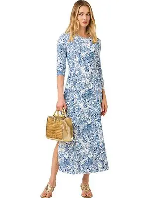 LILLY PULITZER Upf 50+ Deena Dress - Starlight Navy Zoology