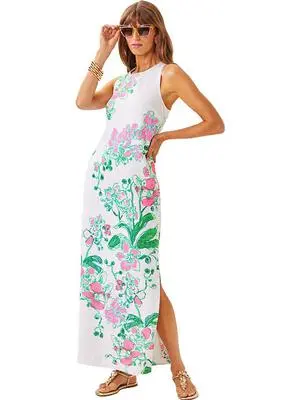 LILLY PULITZER Melodie Printed Maxi Dress Multi Oversized Orchids On The Avenue Engineer