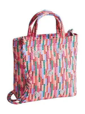 VERA BRADLEY Disney Mickey Meadow Stripe Mini Original Tote Bag - Red