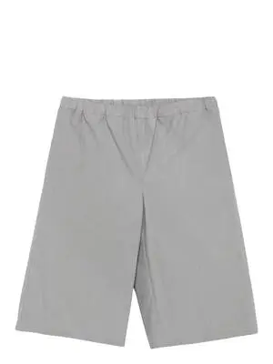 RIER Waxed Poplin Shorts - Grey