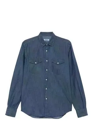 ERALDO Cotton Shirt - Blue