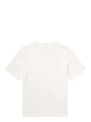 Mr P. Linen And Organic Cotton-blend T-shirt - White