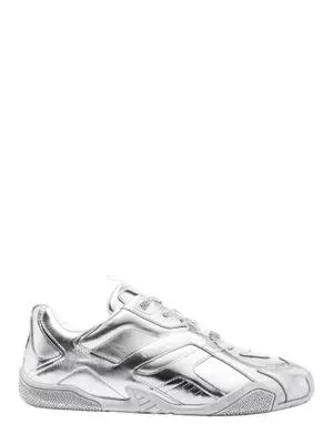Versace Galaxia Metallic Sneakers - Silver