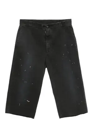 MAISON MARGIELA Paint Splatter Shorts - Black