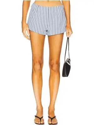 ALL THE WAYS Alerie Striped Short - Blue Stripe
