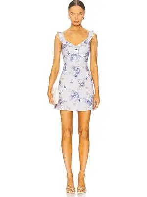 Faithfull The Brand Yvonne Mini Dress - Leona Floral Lilac