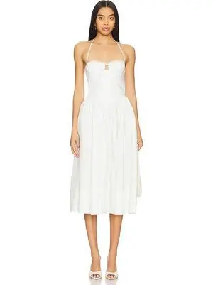 CAMILA COELHO Paz Midi Dress - White