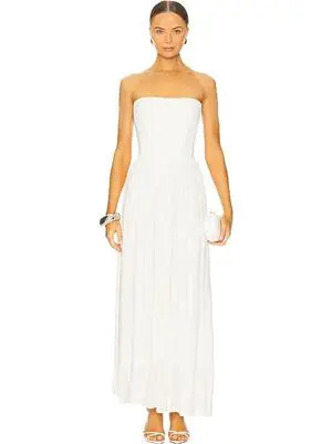 Simkhai Adalys Bustier Midi Dress - Ivory