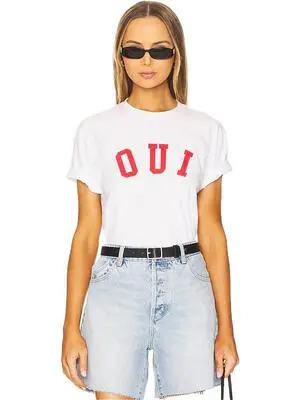 DEPARTURE Oui Tee - White