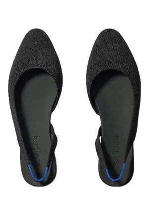 Rothy's The Almond Slingback Flats - Black