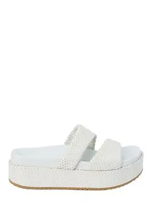 Matisse Matisse Blae Platform Slide Sandals White