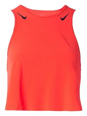 Nike Cropped Dri-fit Tank Top - Red