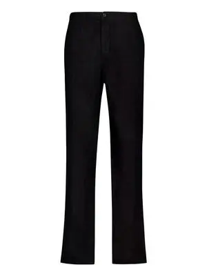 Boglioli Linen Tailored Trousers - Black