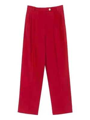 Tommy Hilfiger Pleat-detail Tailored Trousers - Red