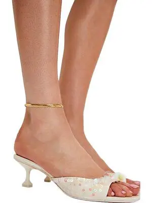 CIRCUS NY BY SAM EDELMAN Juliana Sequin Mules Pearl