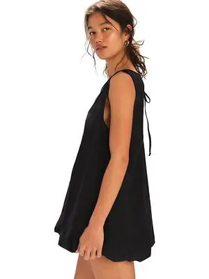 Free People Free People Struttin' Bubble Mini Dress Black