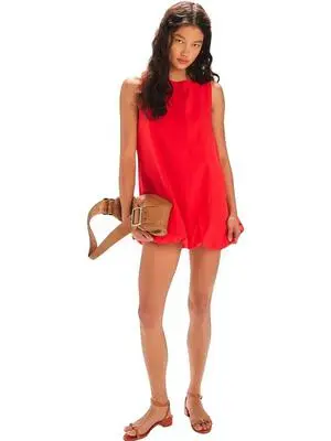 Free People Free People Struttin' Bubble Mini Dress Cherry Tomato