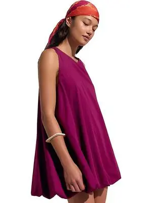 Free People Free People Struttin' Bubble Mini Dress Grape Escape