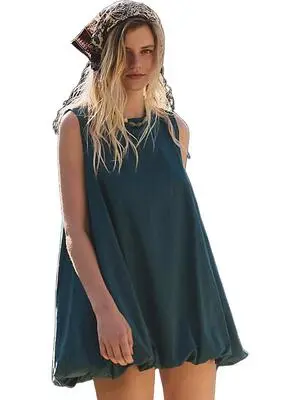 Free People Free People Struttin' Bubble Mini Dress Pacific