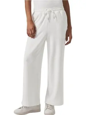 Splendid Supersoft Crop Wide Leg Pant - White