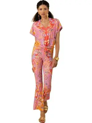Hale Bob Kenna Jersey Flared Pant - Pink