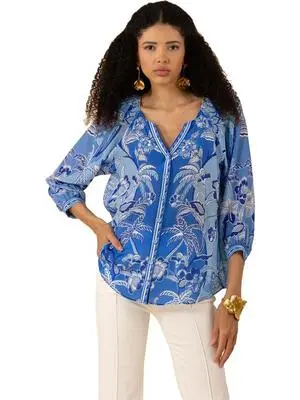 Hale Bob Hale Bob Freyja Silk Top Black