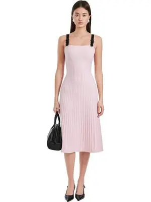 Rudsak Benicia Knit Pleated Dress - Pink
